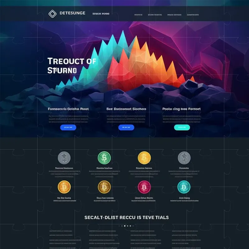 Website Mockups For Cryptocurrencies Midjourney Prompt | PromptBase