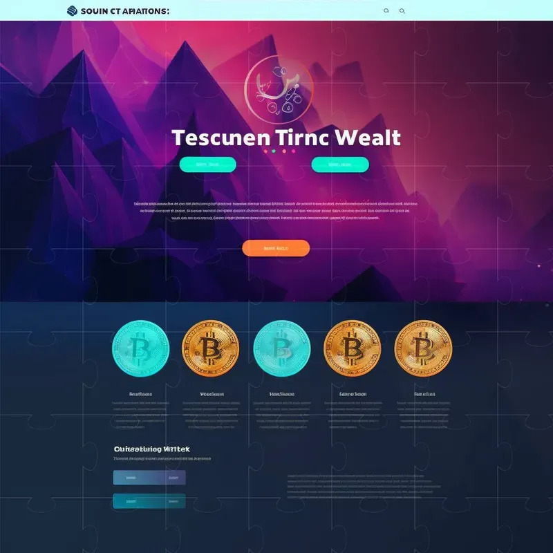 Website Mockups For Cryptocurrencies Midjourney Prompt | PromptBase