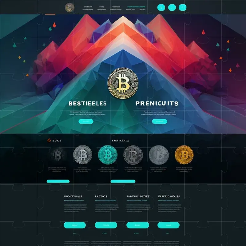Website Mockups For Cryptocurrencies Midjourney Prompt | PromptBase