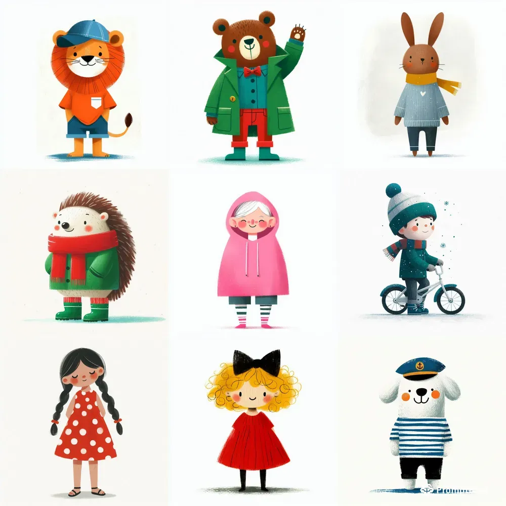 Minimalist Childrens Book Illustrations DALL·E Prompt | PromptBase