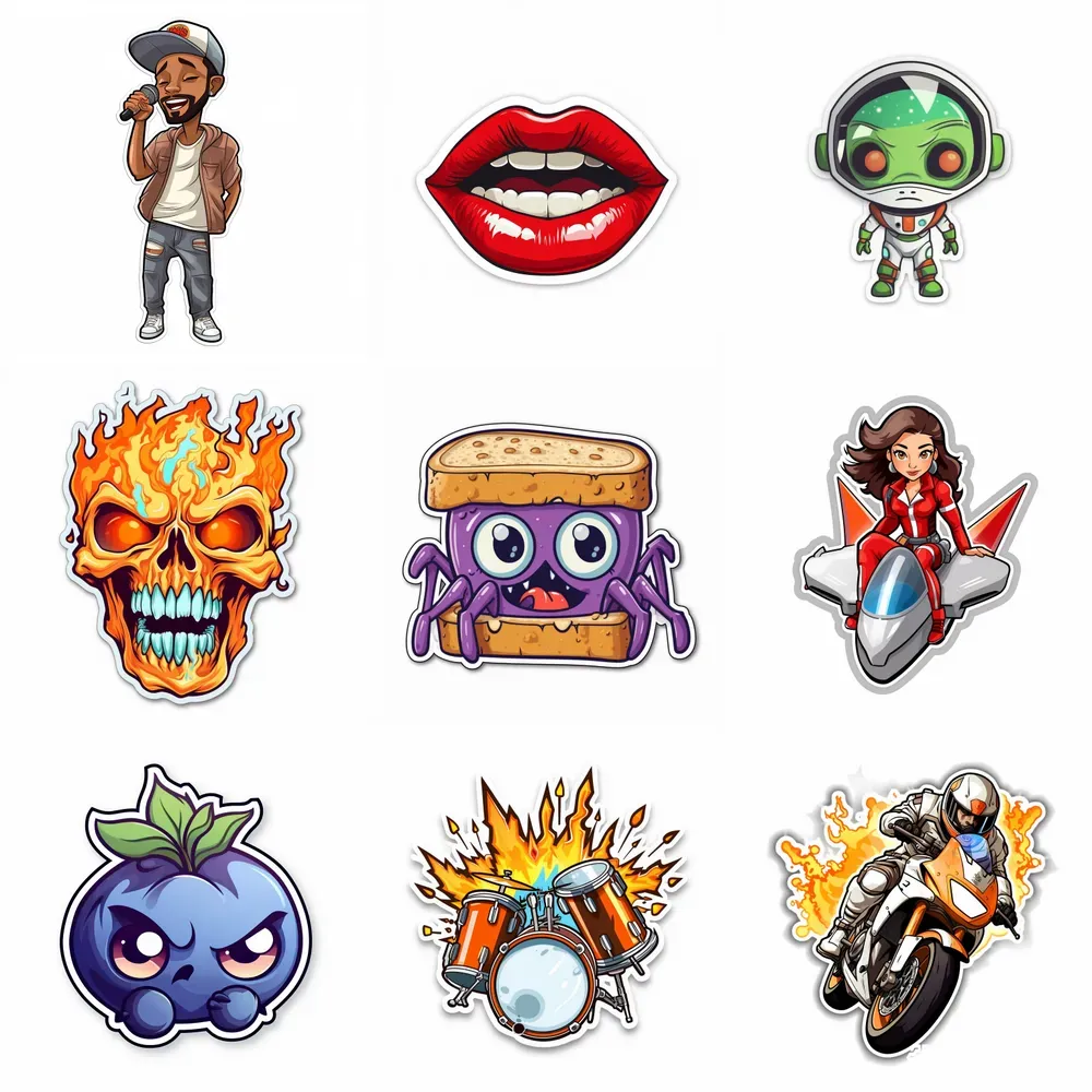 Custom Cartoon Stickers Midjourney Prompt | PromptBase