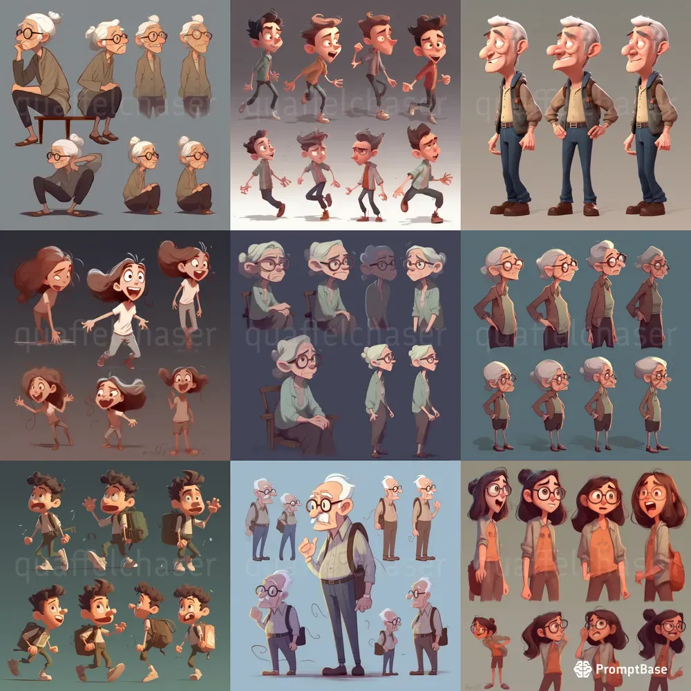 Animated Character Designs Midjourney Prompt | PromptBase