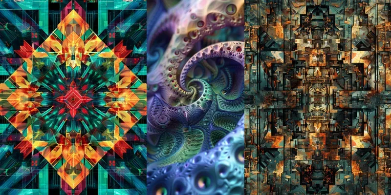 Art Of Algorithms Infinite Patterns Midjourney Prompt | PromptBase