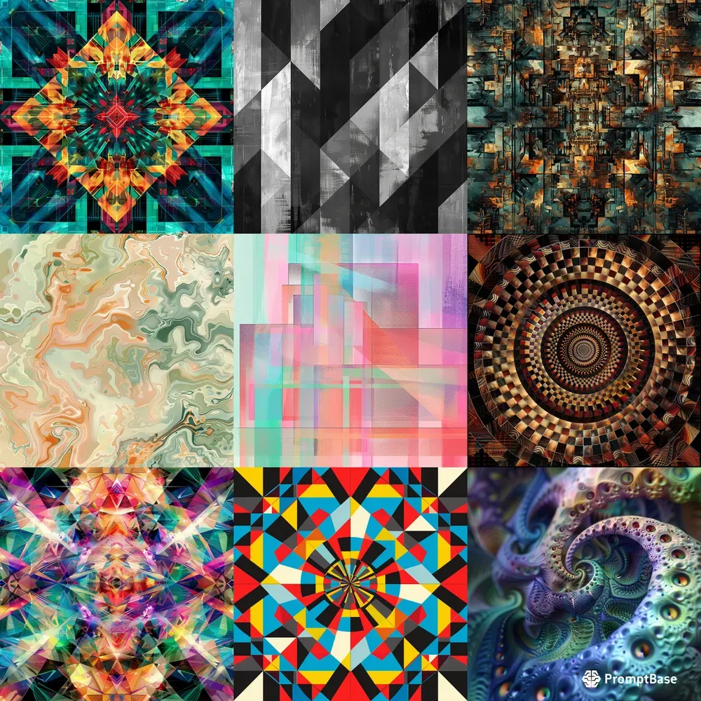 Art Of Algorithms Infinite Patterns Midjourney Prompt | PromptBase