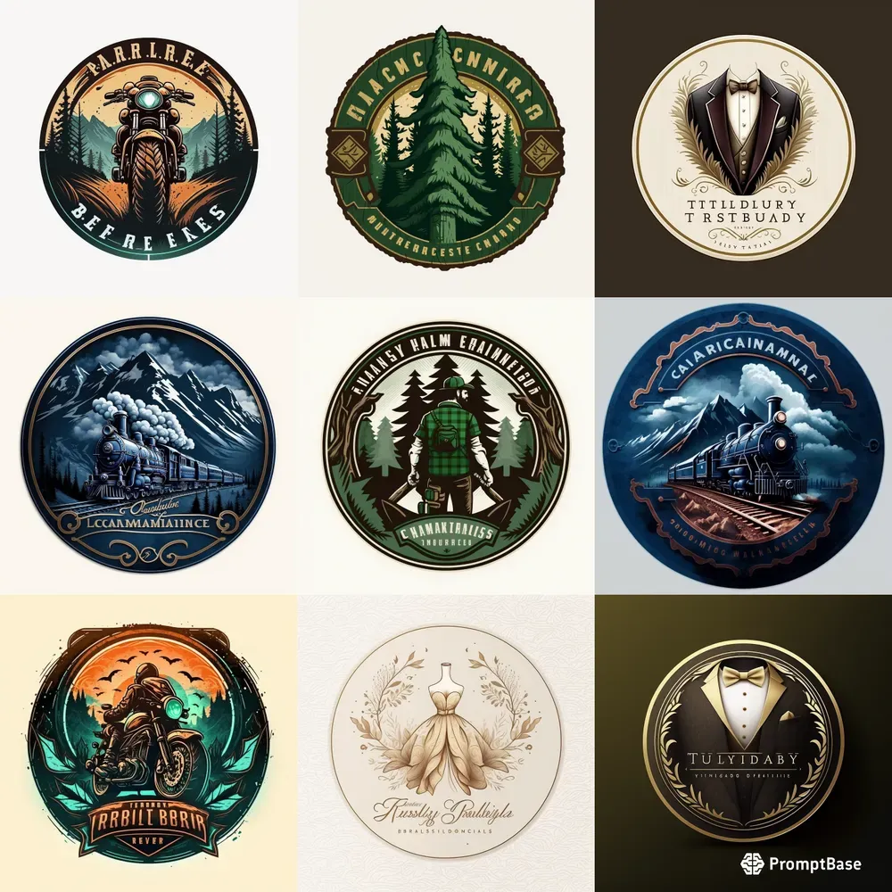 Beautiful Professional Logos Midjourney Prompt | PromptBase