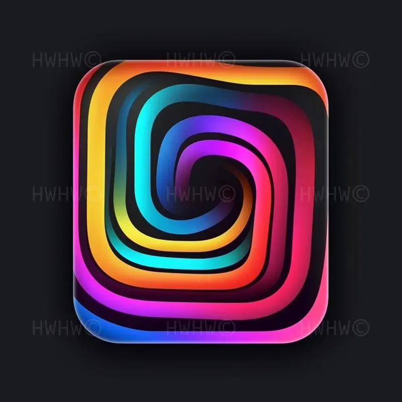 Stylish App Icon Inspirations Designs Midjourney Prompt | PromptBase
