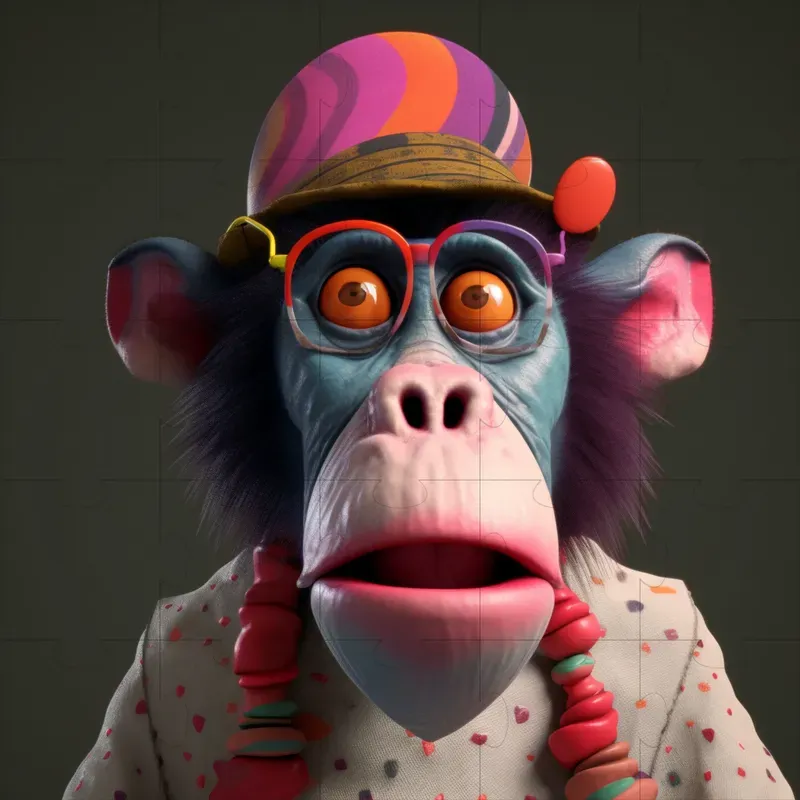 Monkeys For NFT Collection Midjourney Prompt | PromptBase