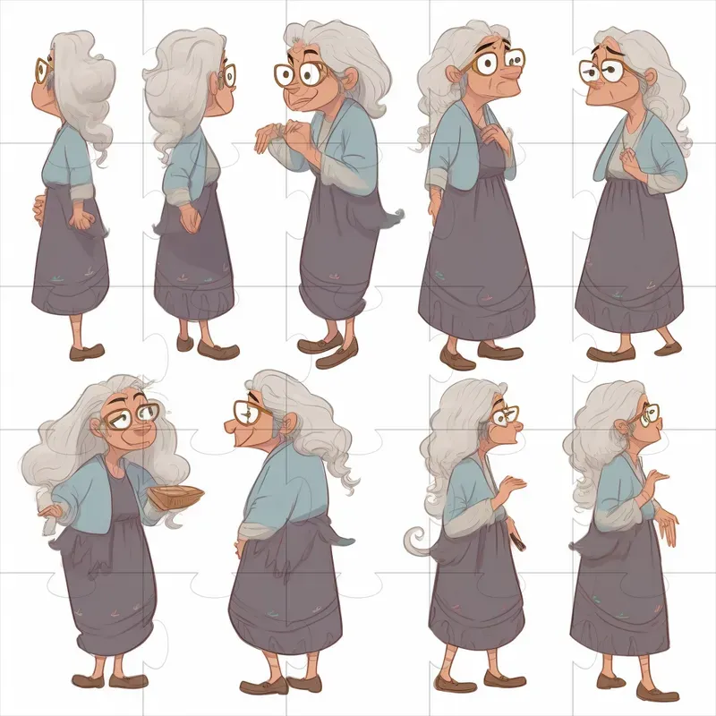 Disney Character Design Sheets Midjourney Prompt | PromptBase