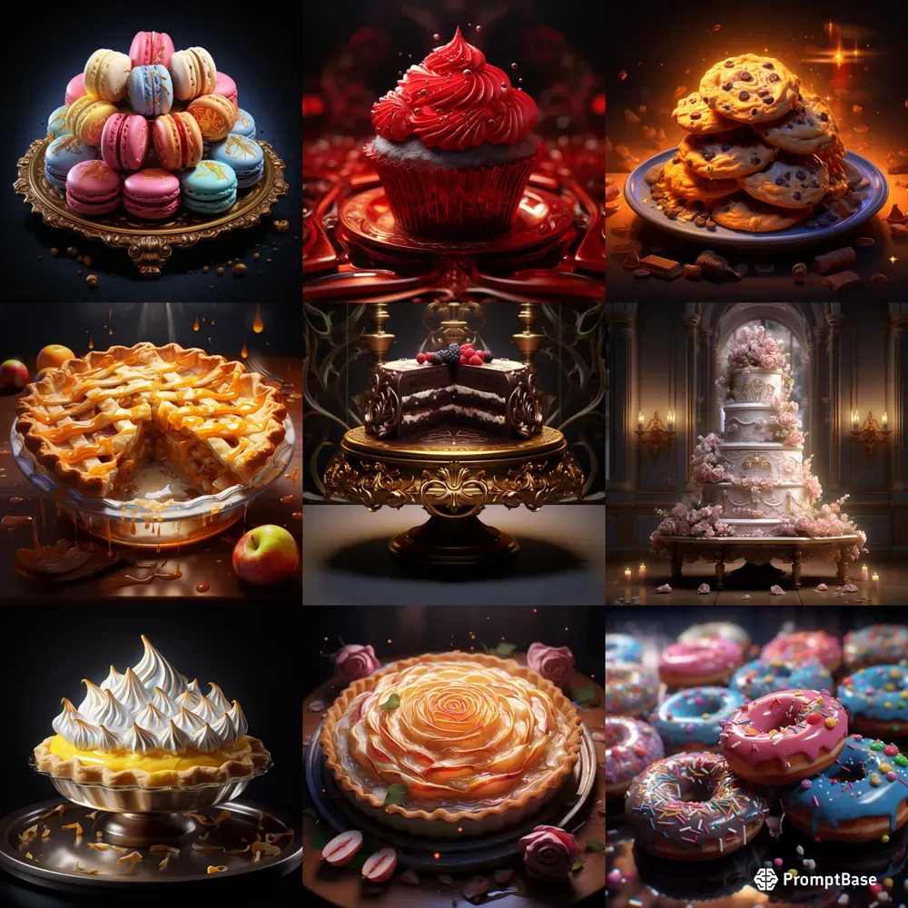 Epic Dessert Portraits Midjourney Prompt | PromptBase