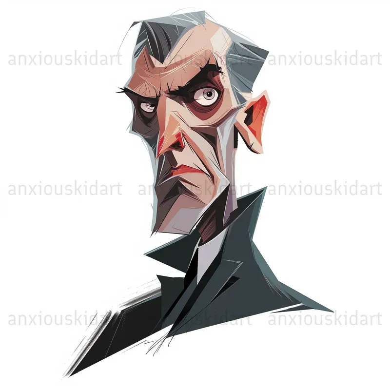 Stylized Evil Faces Designs Midjourney Prompt | PromptBase