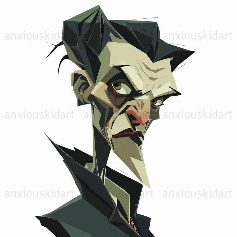 Stylized Evil Faces Designs Midjourney Prompt | PromptBase