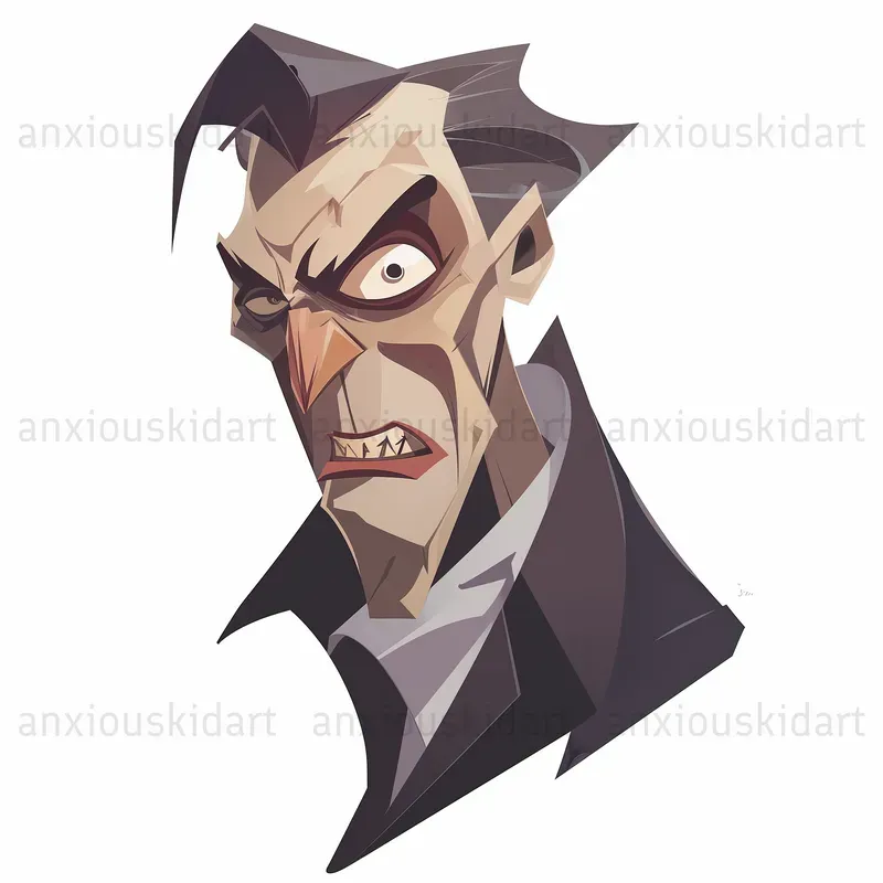 Stylized Evil Faces Designs Midjourney Prompt | PromptBase