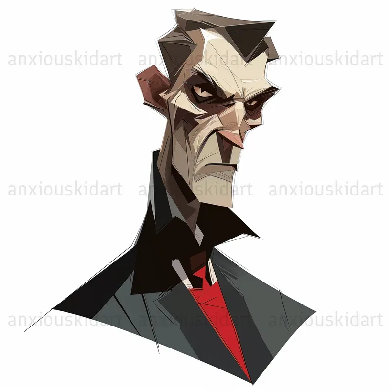 Stylized Evil Faces Designs Midjourney Prompt | PromptBase