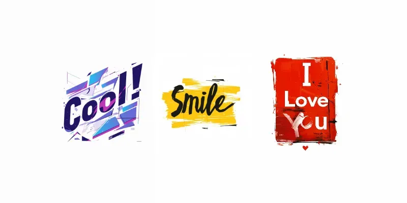 Vibrant Custom Text Logos Generator App | PromptBase