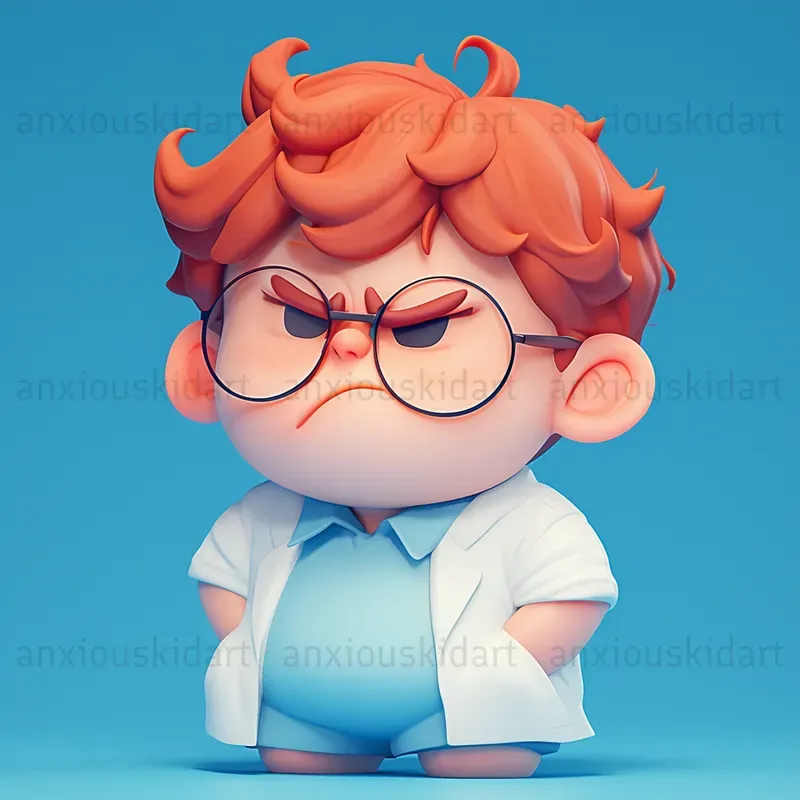 3D Grumpy Cute Characters Midjourney Prompt | PromptBase