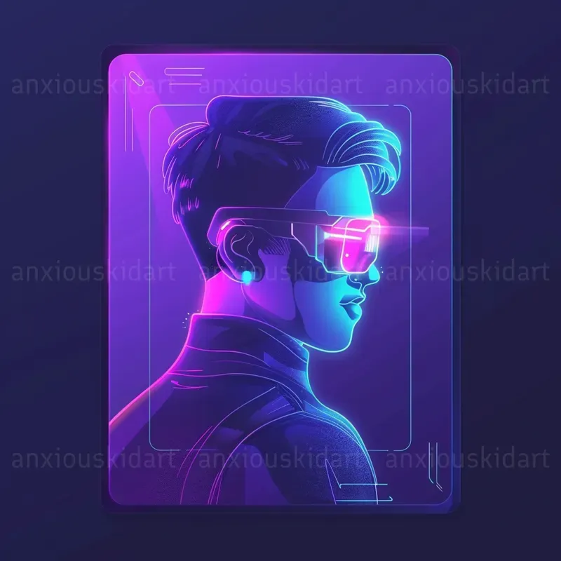 Futuristic Avatar Cards Midjourney Prompt | PromptBase