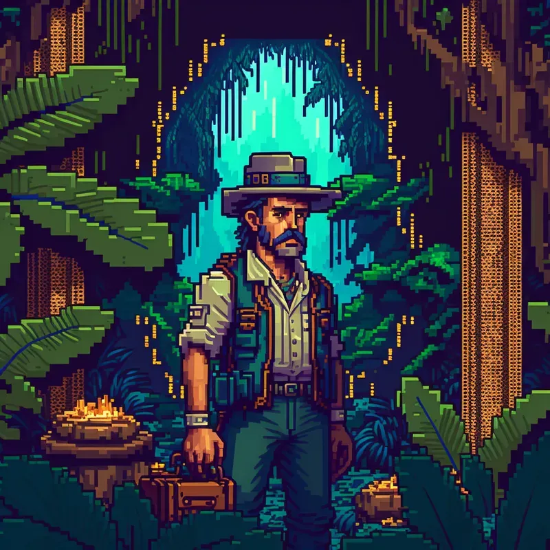 Game Based Pixel Art Midjourney Prompt | PromptBase