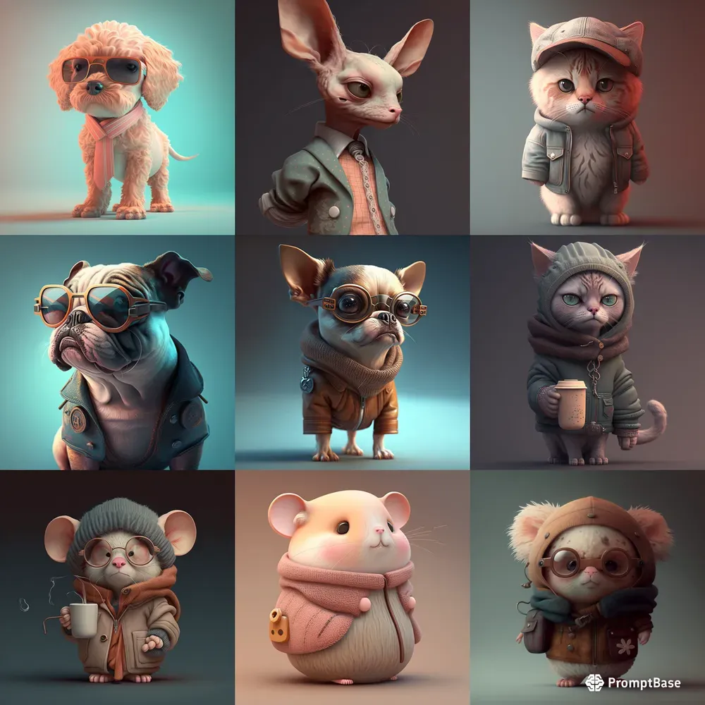 Clay Character 3D Designs Midjourney Prompt | PromptBase