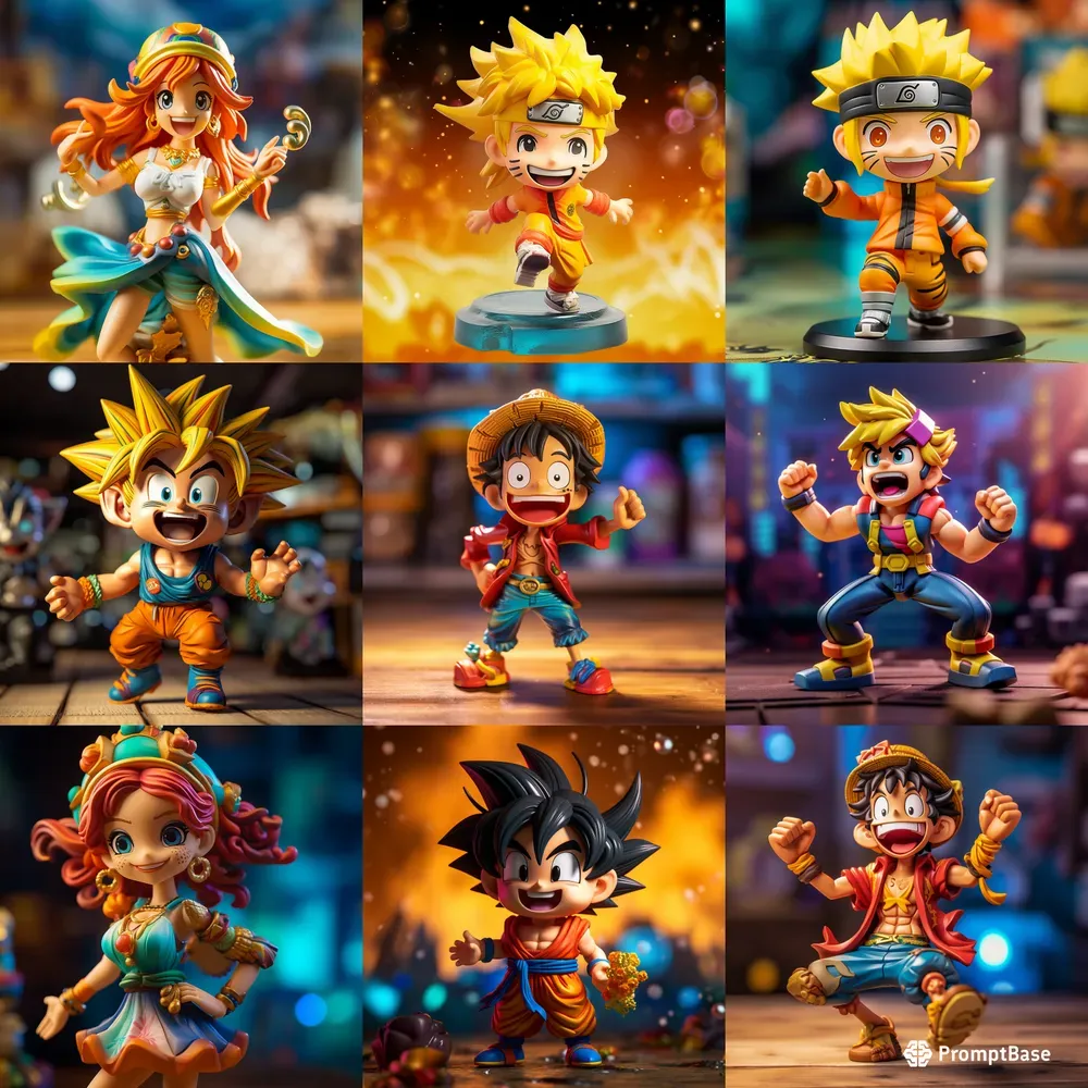 Disney Style Action Figures Midjourney Prompt | PromptBase