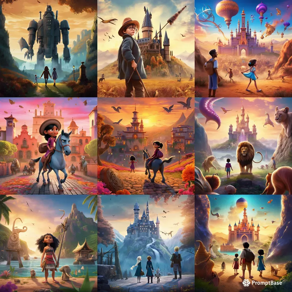 Children Movie Posters Front Covers Midjourney Prompt | PromptBase