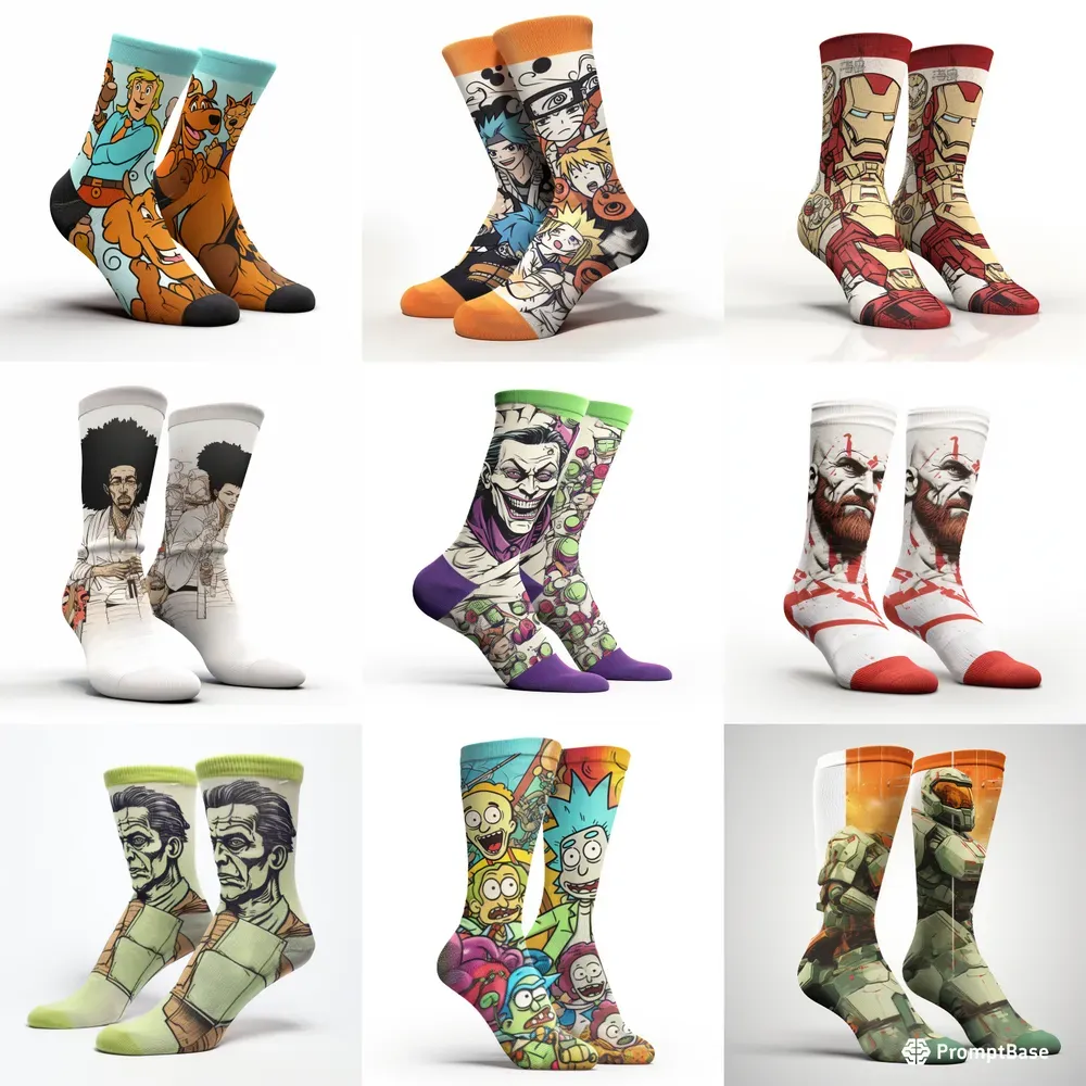 Custom Sock Style Midjourney Prompt | PromptBase