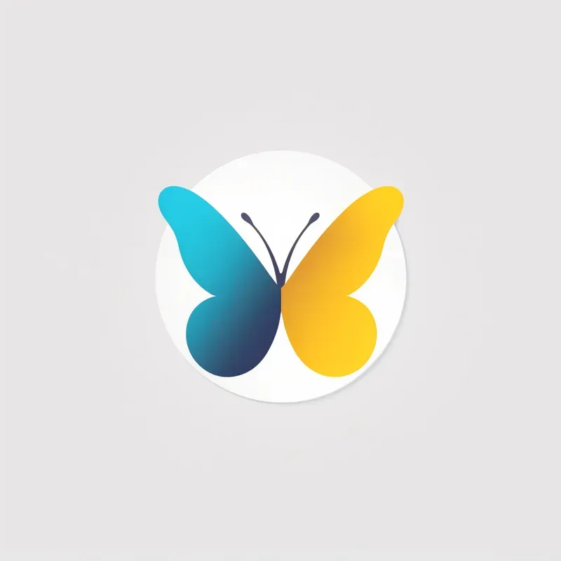 Minimal Design Logos In Yellow And Blue Midjourney Prompt | PromptBase