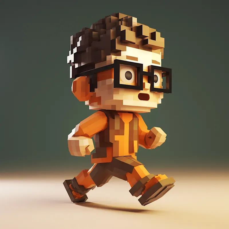 Real 3D Pixelated Characters Midjourney Prompt | PromptBase