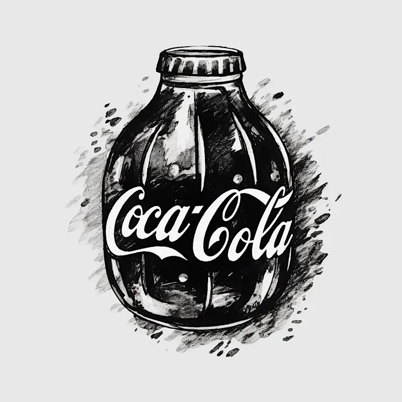 Freehand Drawn Black And White Logos Midjourney Prompt | PromptBase