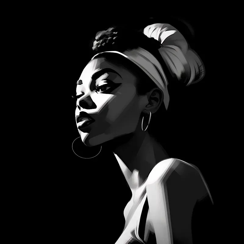 Black And White Noir Style Illustrations Midjourney Prompt | PromptBase