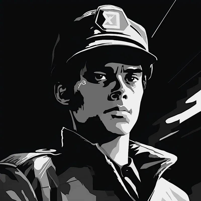 Black And White Noir Style Illustrations Midjourney Prompt | PromptBase