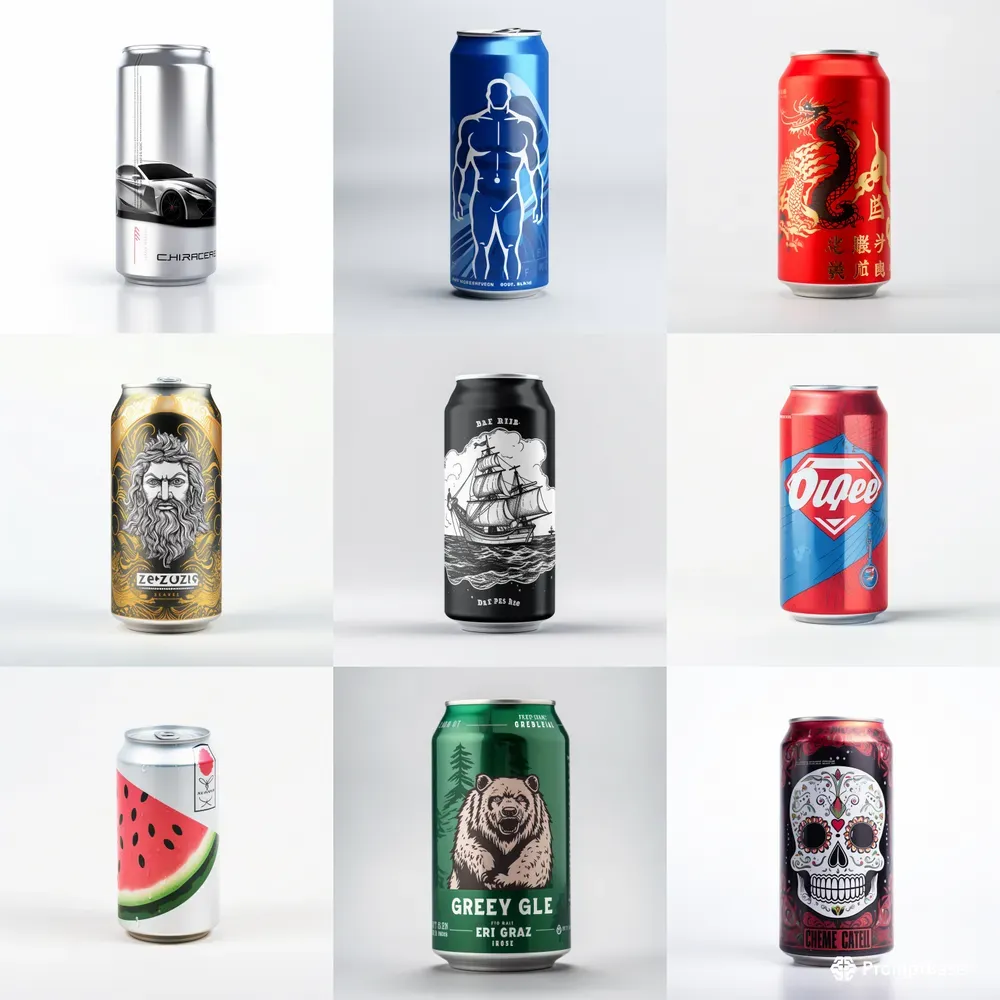 Can Branding Designs - Realistic Product Midjourney Prompt | PromptBase