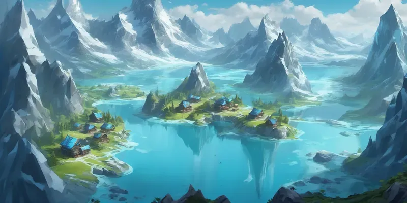 Landscape Game Concept Art Stable Diffusion Prompt | PromptBase