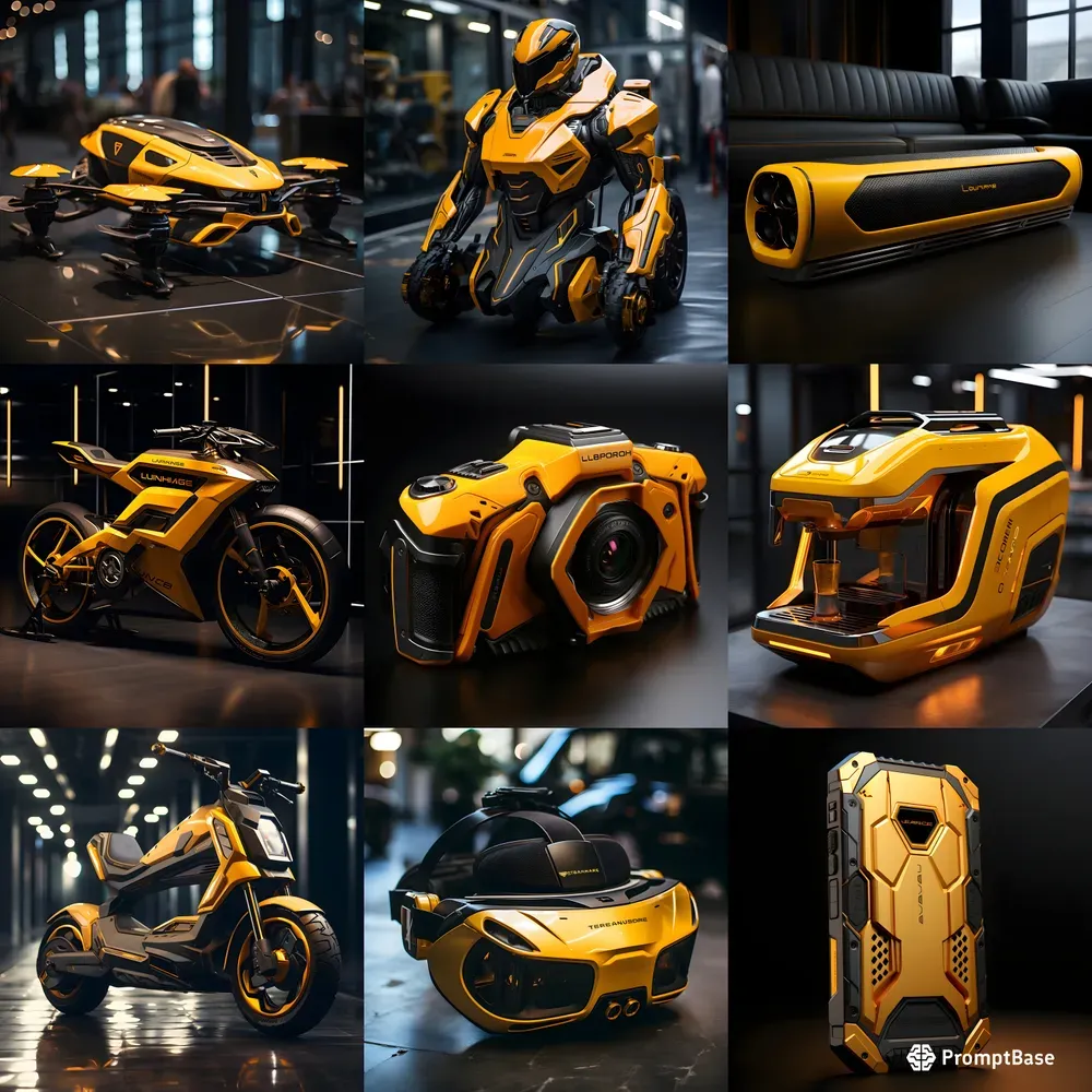 Epic Futuristic Product Designs Midjourney Prompt | PromptBase