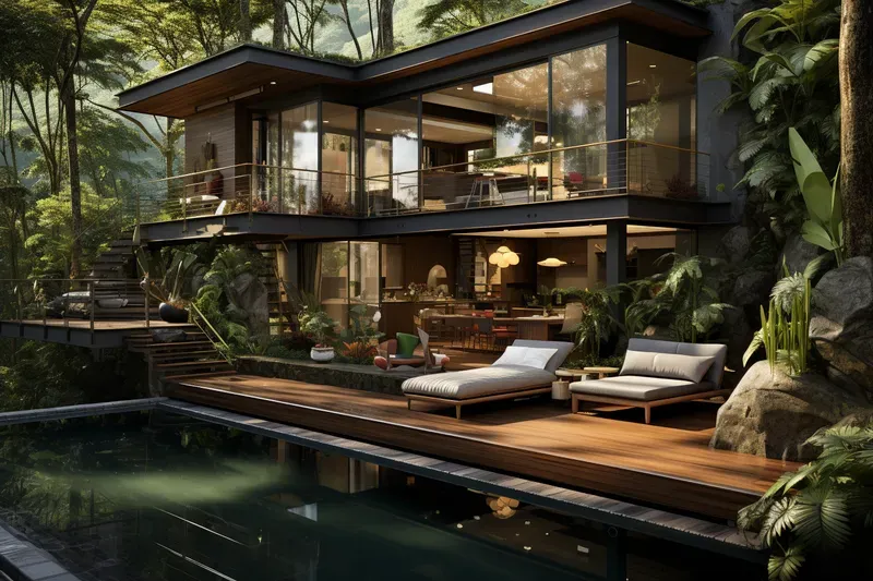 Lifelike Modern Architectural Renders Midjourney Prompt | PromptBase