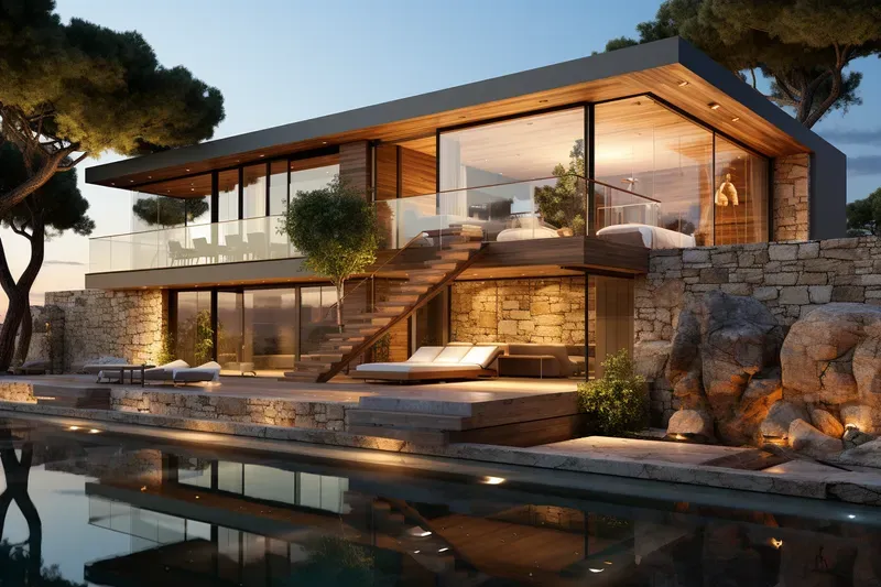 Lifelike Modern Architectural Renders Midjourney Prompt | PromptBase