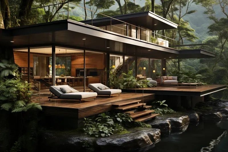 Lifelike Modern Architectural Renders Midjourney Prompt | PromptBase