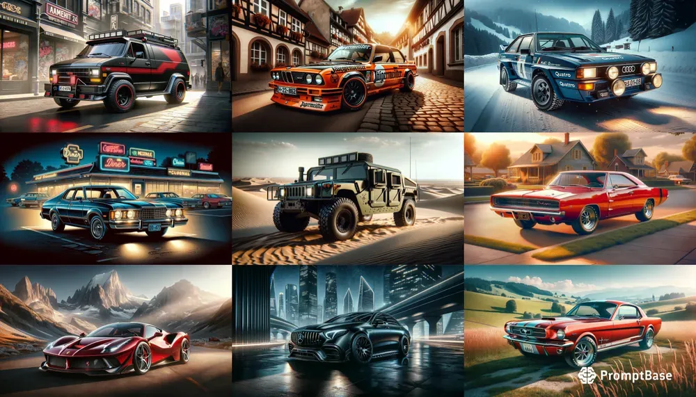 Dream Car Visualizer Illustrations DALL·E Prompt | PromptBase