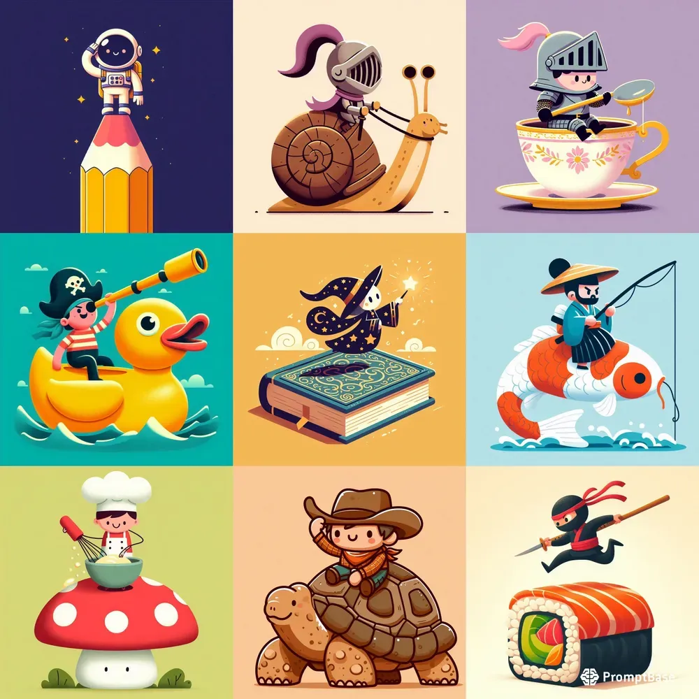 Playful Scenes With Mini Characters DALL·E Prompt | PromptBase
