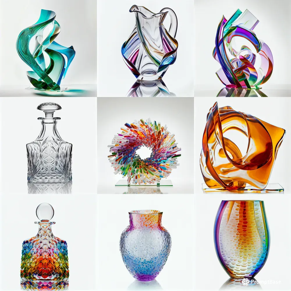 Beautiful Glass Objects Midjourney Prompt | PromptBase