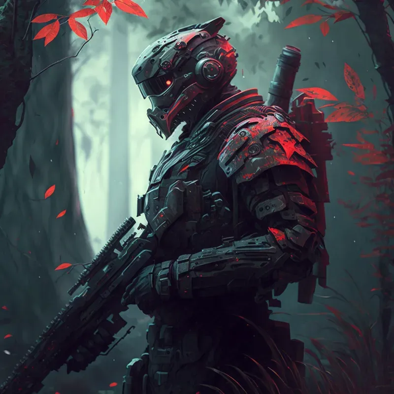 Futuristic Spec Ops Agent Scenes Midjourney Prompt | PromptBase