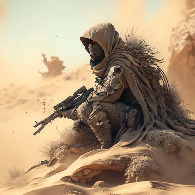 Futuristic Spec Ops Agent Scenes Midjourney Prompt | PromptBase
