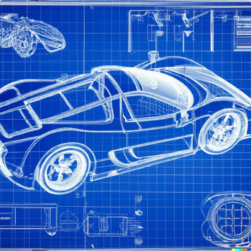 Supercar Blueprints DALL·E Prompt | PromptBase
