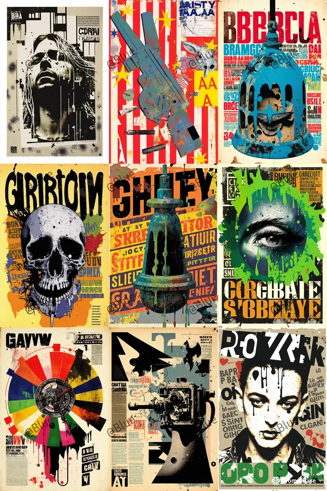 90s Grunge Posters Midjourney Prompt | PromptBase