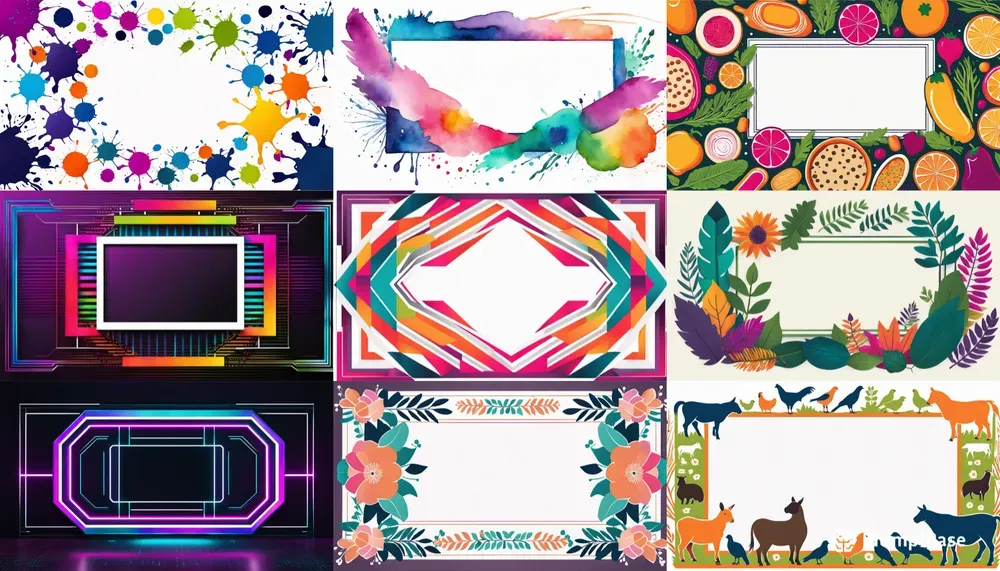 Custom Vibrant Frames DALL·E Prompt | PromptBase