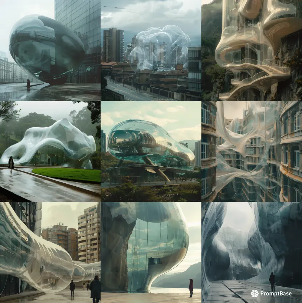 Inflatable Dreamscapes Midjourney Prompt | PromptBase