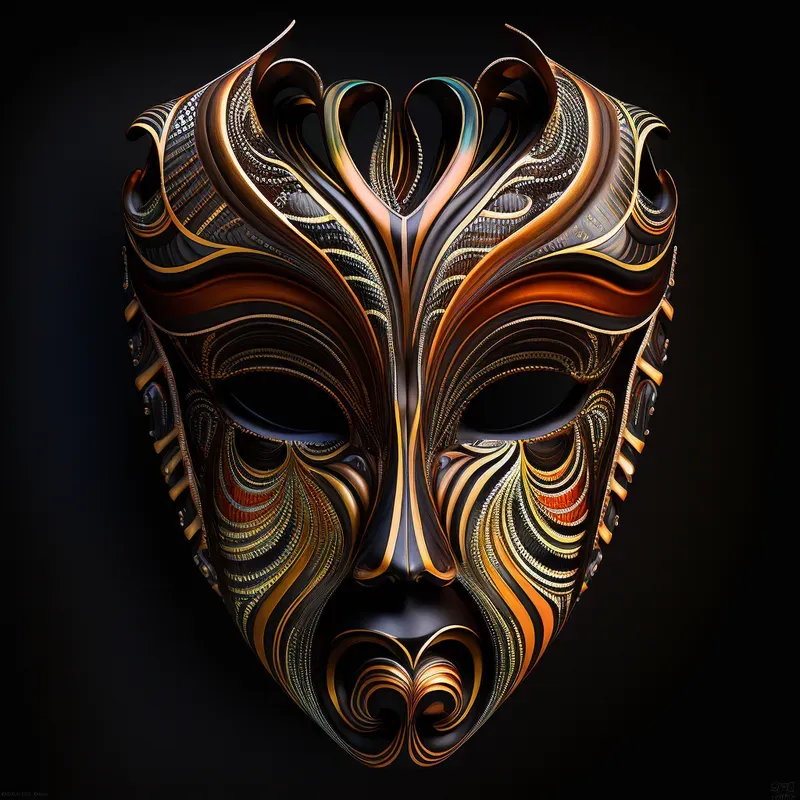 Thematic Masquerade Mask Designs Midjourney Prompt | PromptBase