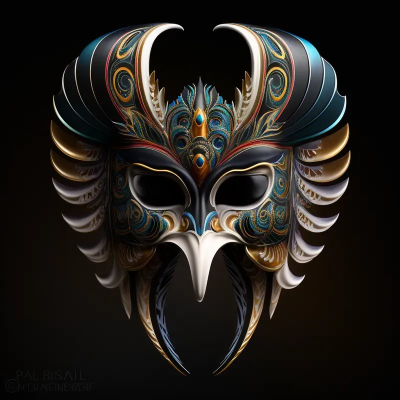 Thematic Masquerade Mask Designs Midjourney Prompt | PromptBase