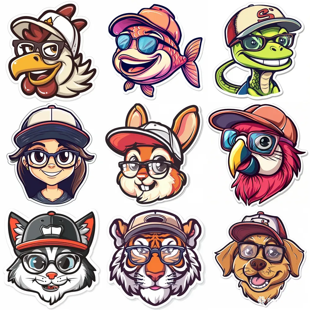 Cartoon Styled Sticker Packs Midjourney Prompt | PromptBase