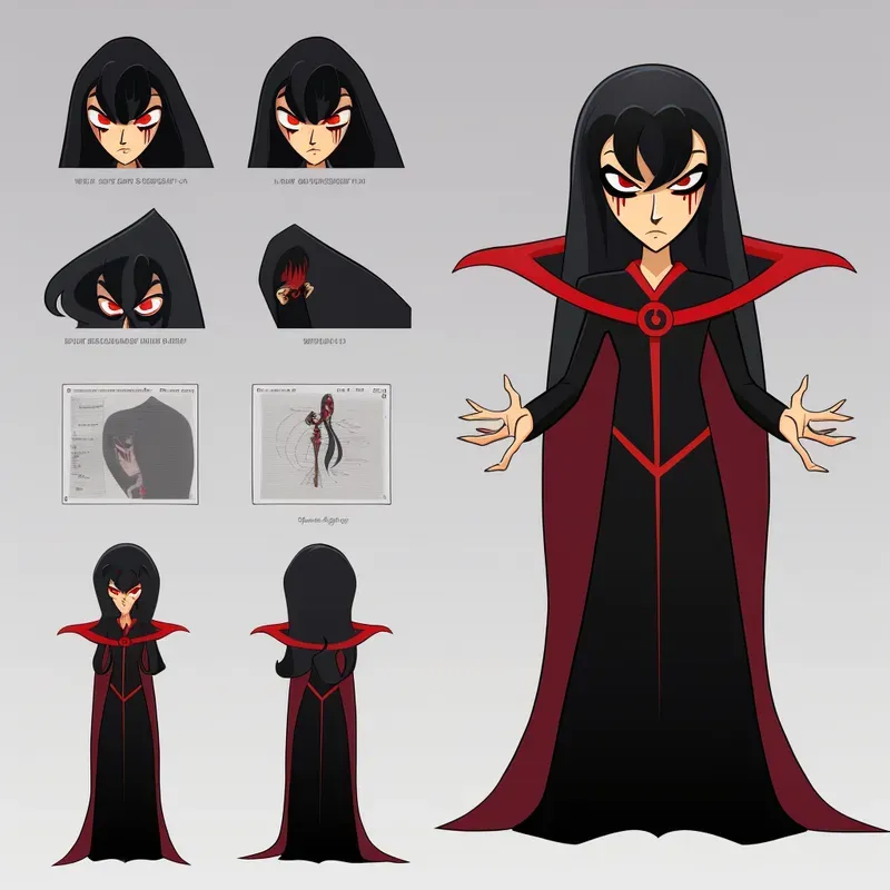 Character Concept Sheets Midjourney Prompt | PromptBase