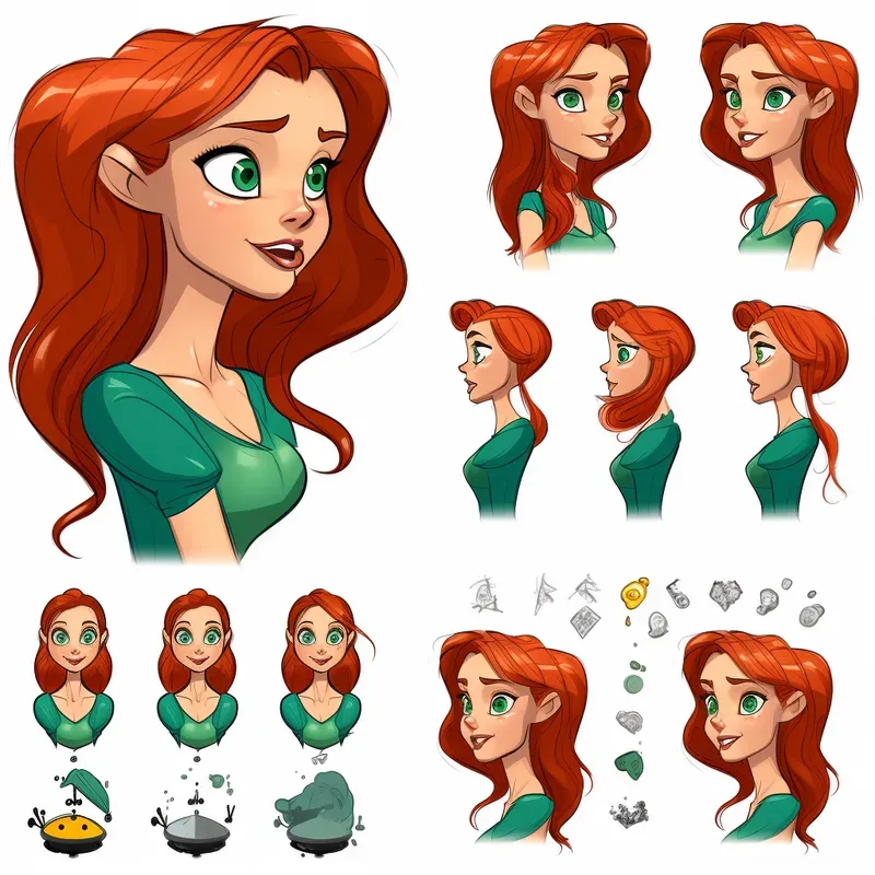 Character Concept Sheets Midjourney Prompt | PromptBase